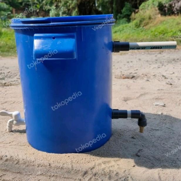 Jual Ember Bio Filter Kolam Ikan UK 20Liter -Biru | Shopee Indonesia