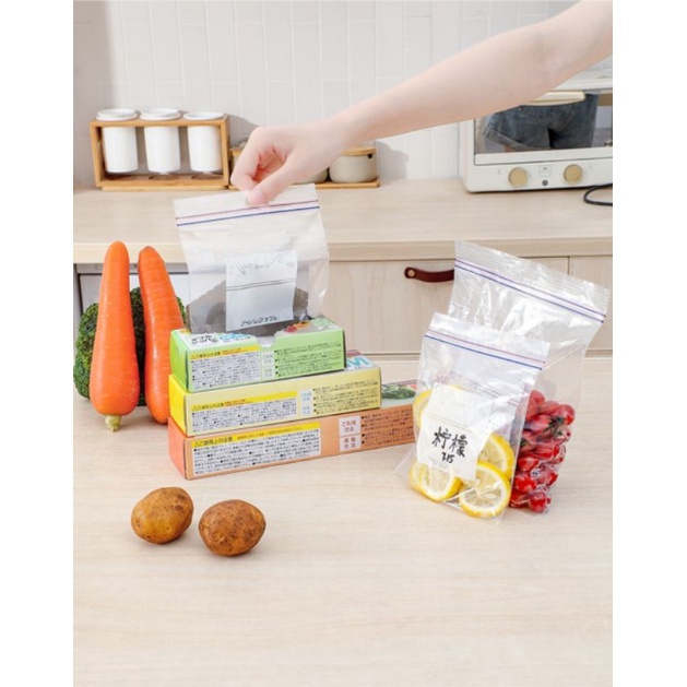 Jual Plastik Ziplock Makanan Reuseable Tempat Penyimpanan Makanan ...