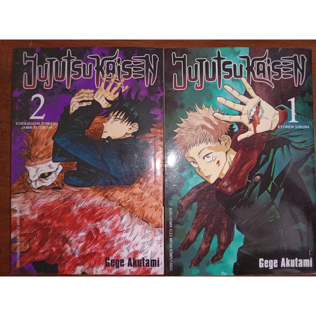 Jual [PRELOVED] Komik cabutan JUJUTSU KAISEN Vol.1 & 2 by Gege Akutami | Shopee Indonesia
