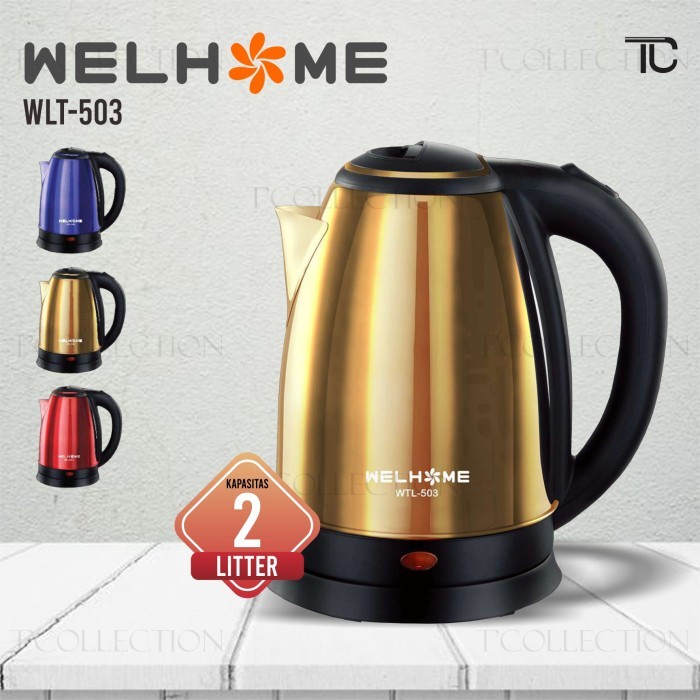 Jual Ketel Listrik / Pemanas Air Kapasitas 2 Liter WELHOME WLT-503 LOW ...