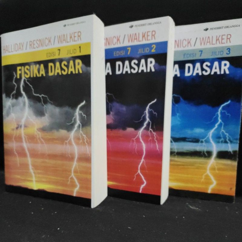 Jual Paket 3 Buku Fisika Dasar Edisi 7 Jilid 1, 2 & 3 (David Halliday, Robert Resnick & Jearl ...