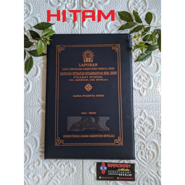 Jual MAP RAPORT K13 / MAP IJAZAH / MAP SEMI KULIT SABLON (CUSTOM ...