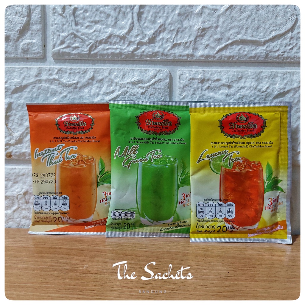 Jual ChaTraMue 3in1 Hot & Cold Instant Tea Sachet | Shopee Indonesia