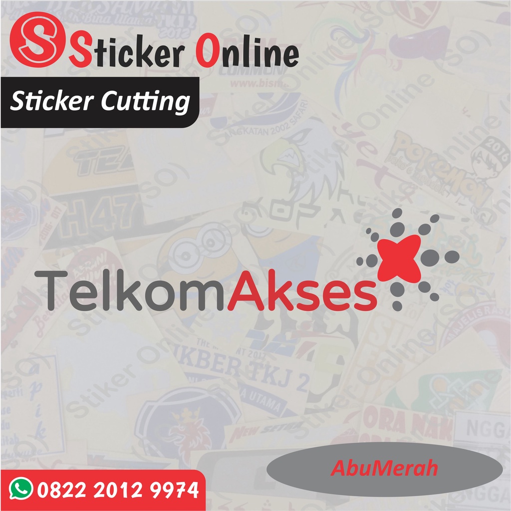 Jual Stiker Telkom Akses | Sticker Cutting Mobil Motor | Shopee Indonesia