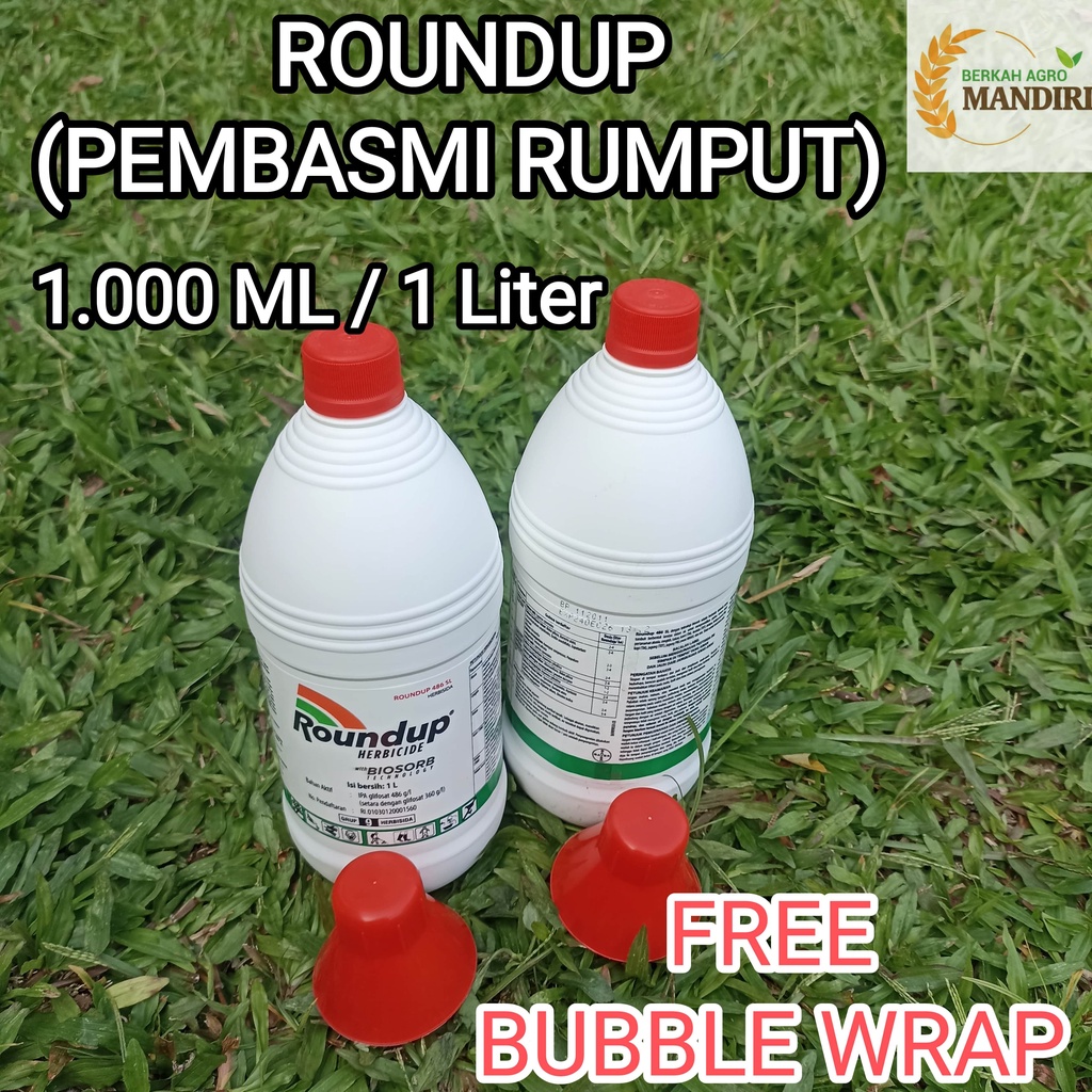 Jual ROUNDUP PEMBASMI RUMPUT LIAR DAN GULMA - ROUND UP 200 ML / 1 LITER ...