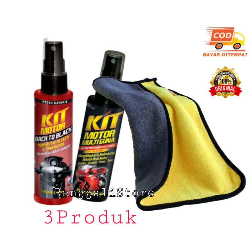 Jual Paket Back To Black 3 Item/Kit Back To Black Penghitam Body kasar ...