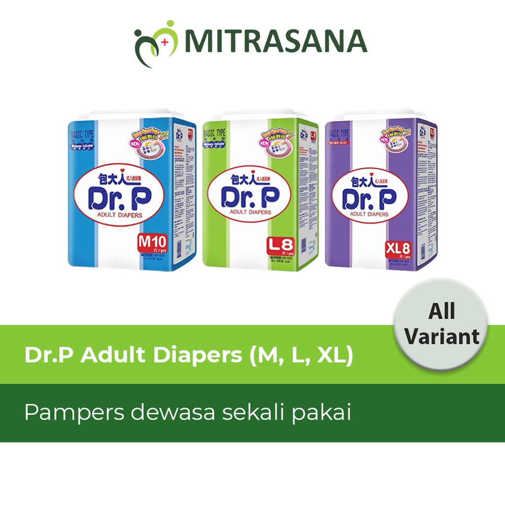 Jual DR.P Basic isi PAK dan Sachet - Pampers Dewasa | Shopee Indonesia
