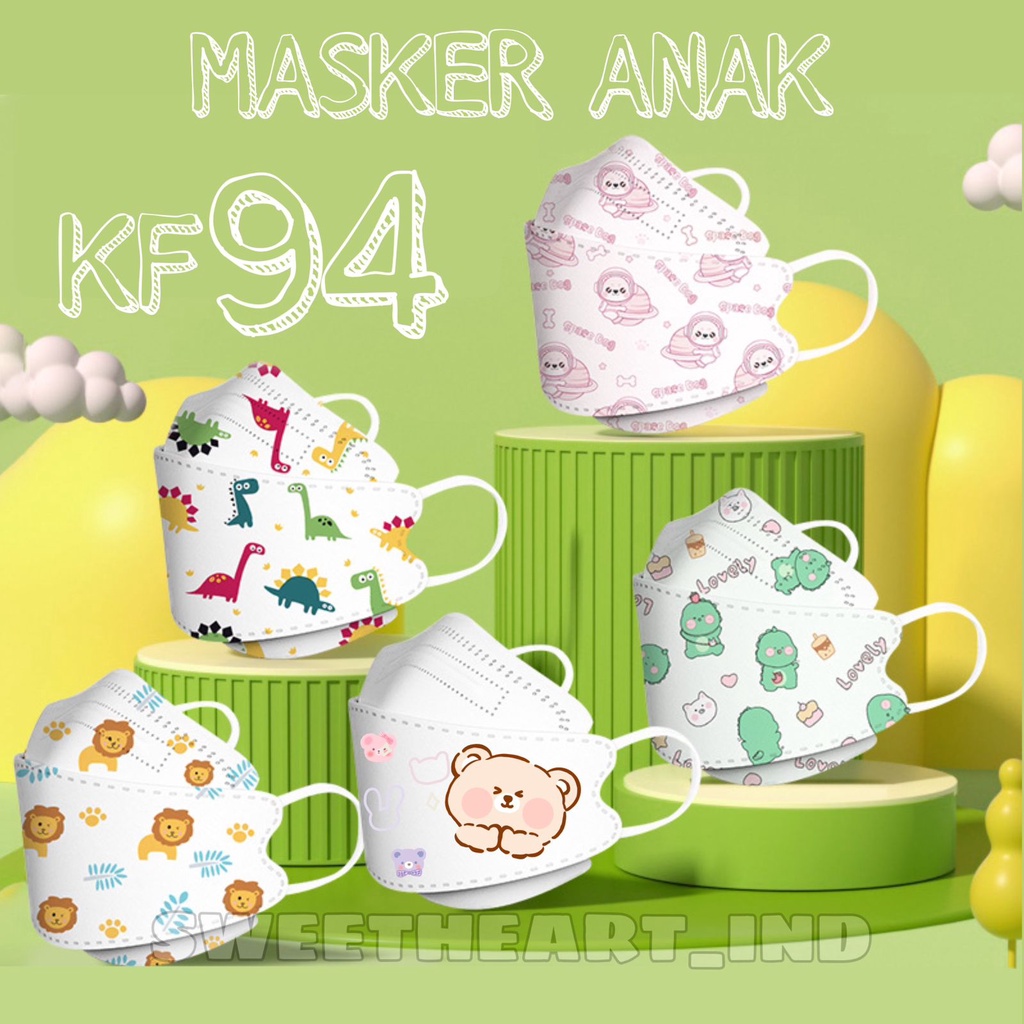 Jual MASKER ANAK KF94 MOTIF KARAKTER 10 PCS PREMIUM | Shopee Indonesia