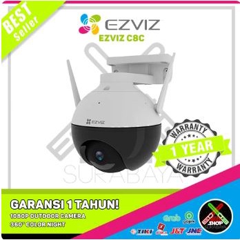 Jual IP Camera CCTV Wifi Ezviz C8C 1080p Outdoor Camera 360" Color ...