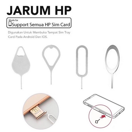 Jual Tusukan HP Kartu Sim Card Eject Ejector Colokan Jarum Besi Adapter ...