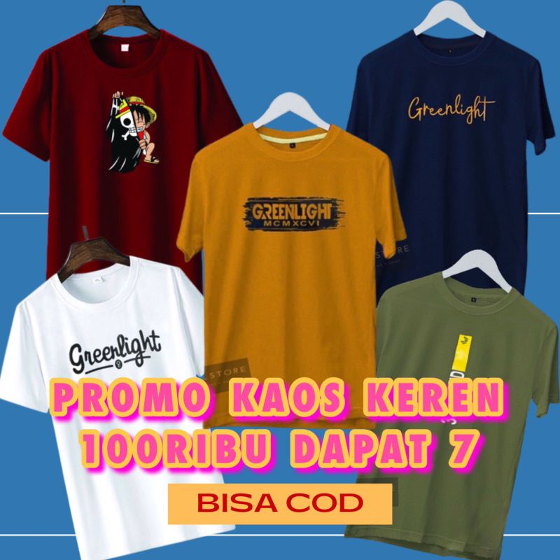 Jual PROMO KAOS MOTIF DISTRO 100RIBU DAPAT 7 | Shopee Indonesia