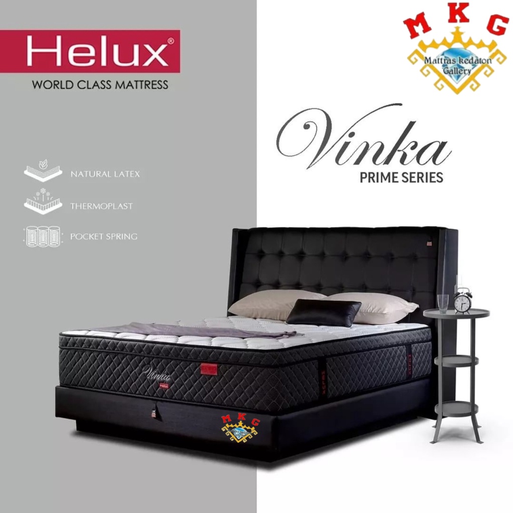 Jual Springbed Latex Pocket Spring Helux Vinka - Full Set Original | Shopee Indonesia