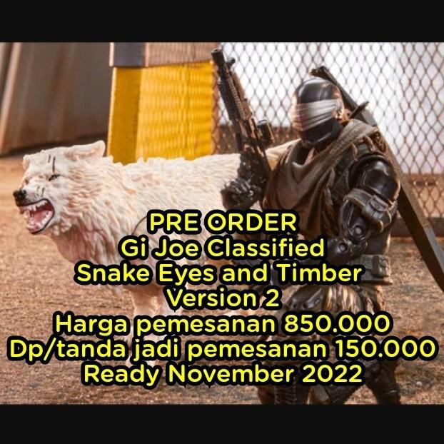 Jual Gi Joe Classified Snake Eyes and Timber Version 2 | Shopee Indonesia
