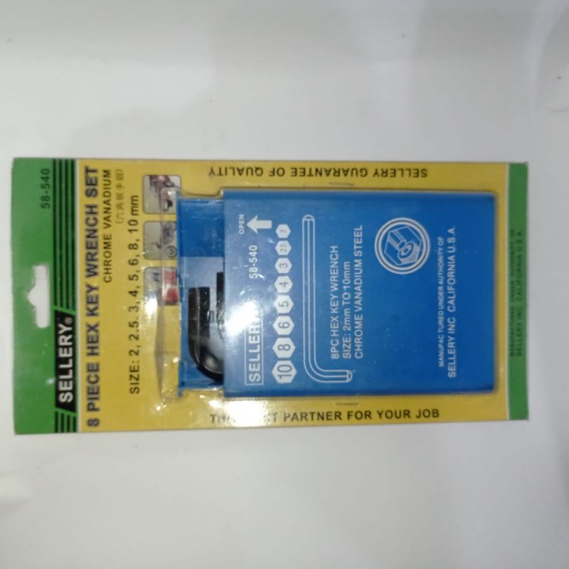 Jual Kunci L Hexagonal merek Sellery Chrome Vanadium Steel khusus untuk ...