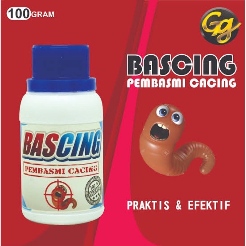 Jual BASCING PEMBASMI CACING RACUN CACING KAMAR MANDI DAN LIPA PALING ...