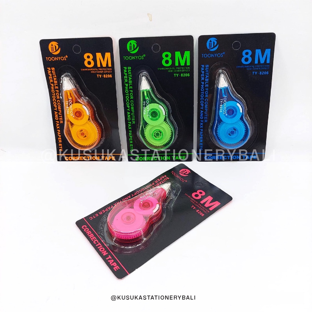Jual TOONYOS TY-8206 CORRECTION TAPE 8M | Shopee Indonesia