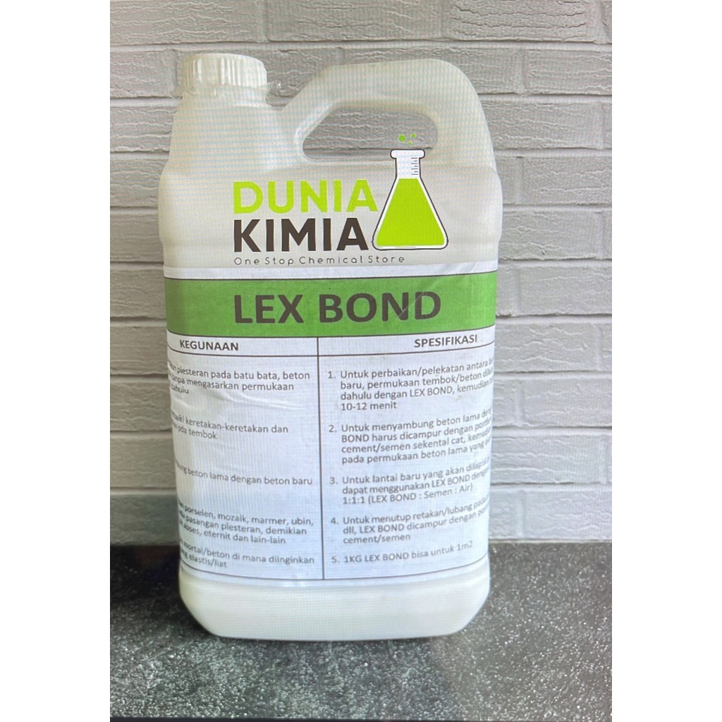 Jual Latex Bond SBA /Lem Beton Super kuat Perekat Anti Bocor lexbond hijau 5kg | Shopee Indonesia