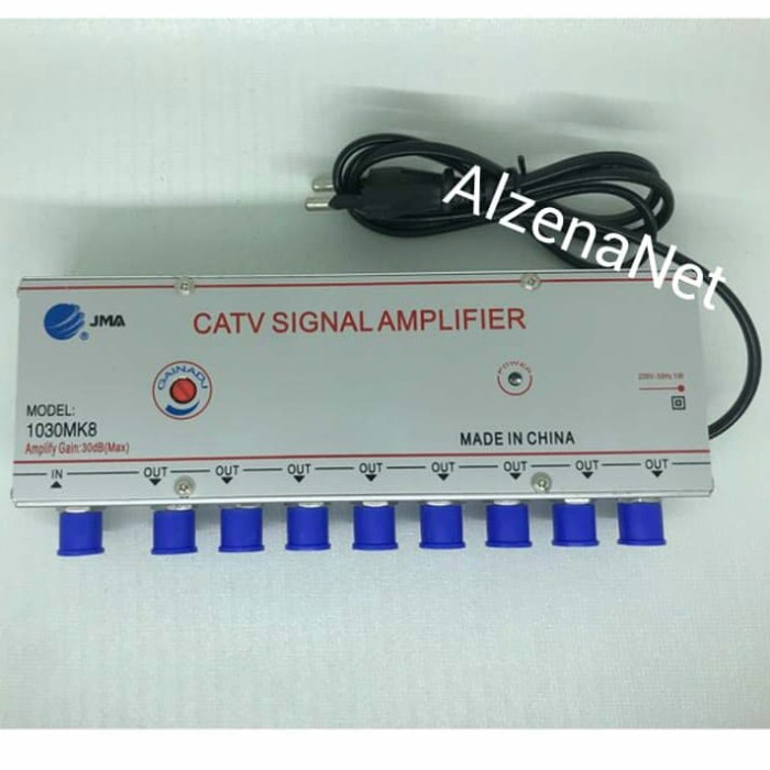 Jual CATV Signal Amplifier Booster Splitter Antena Tv 8 Way JMA ...