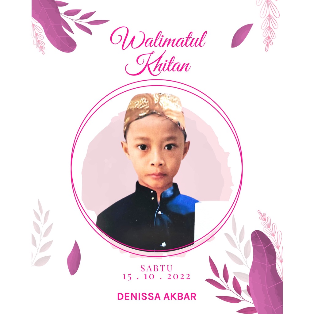 Jual K07 Undangan video digital undangan Khitan khitanan, anak sunatan ...
