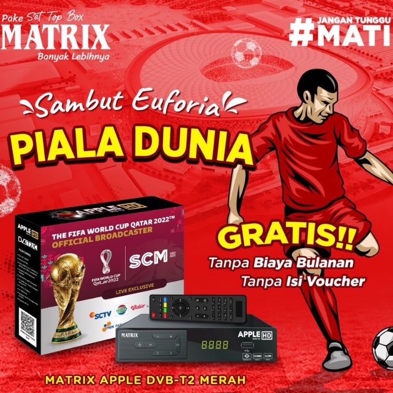 Jual STB SET TOP BOX TV DIGITAL DTV T2 MATRIX HD APPLE GARUDA | Shopee ...