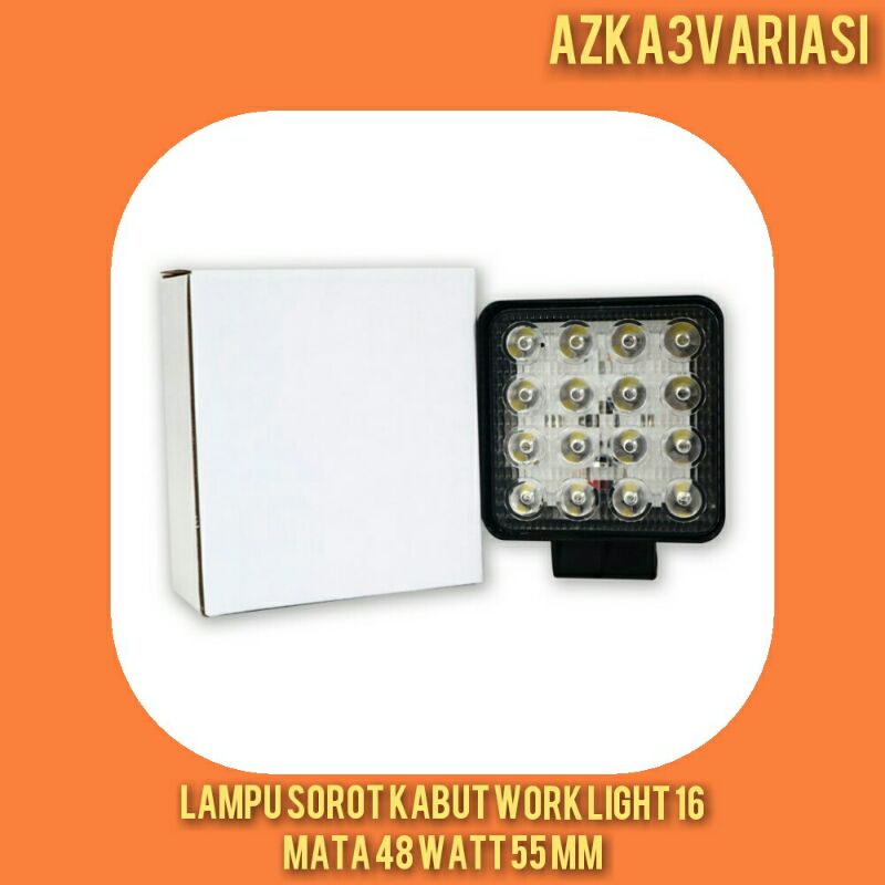 Jual Lampu Sorot Kabut Work Light 16 Mata 48 Watt 55 MM | Shopee Indonesia