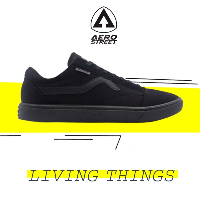 Jual Aerostreet Massive All Black - Sepatu Sneakers Casual Pria Wanita ...