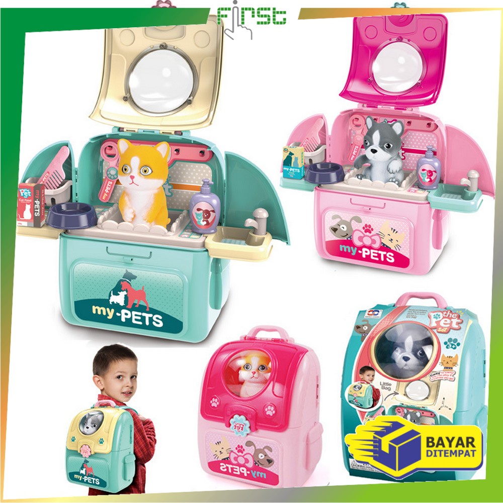 Jual FH-M292-M293 Mainan Koper Backpack Set Maenan Anak Tas Ransel Pet ...