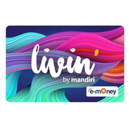 Jual (MOTIF RANDOM)Kartu eMoney Mandiri eToll - LIVIN / Kartu emoney ...