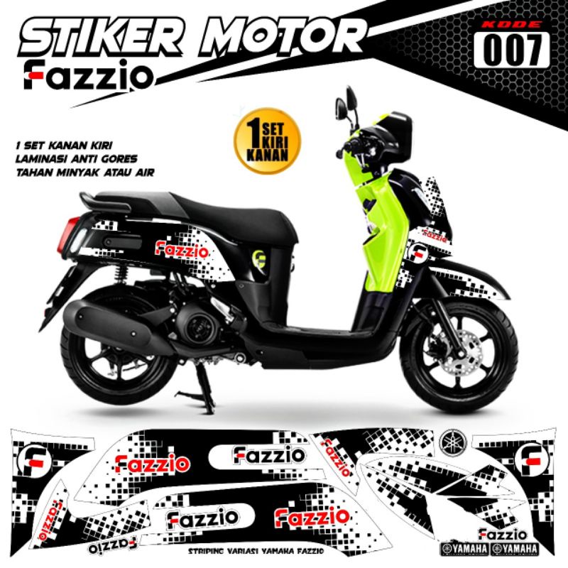 Jual Decal Sticker Striping Variasi Yamaha Fazzio 125 - Yamaha Fazzio ...