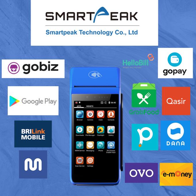 Jual POS Terminal Android Smartpeak 4G, WIFI dengan Printer Thermal dan ...