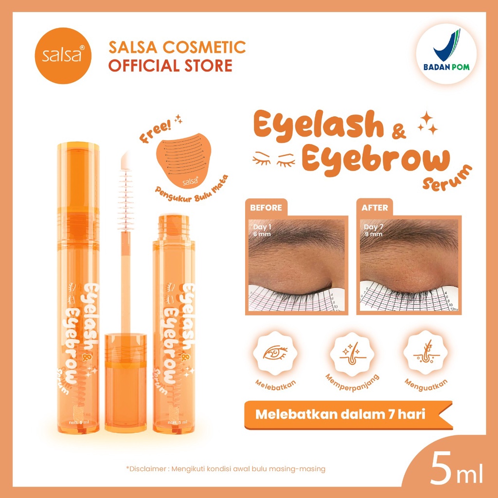 Jual Salsa Eyelash And Eyebrow Serum Serum Bulu Mata Menebalkan Dan