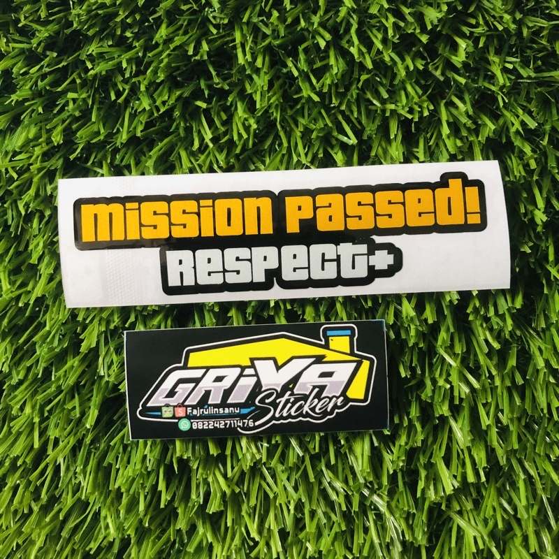 Jual Stiker MISSION PASSED! RESPECT+ Sticker GTA VIRAL | Shopee Indonesia