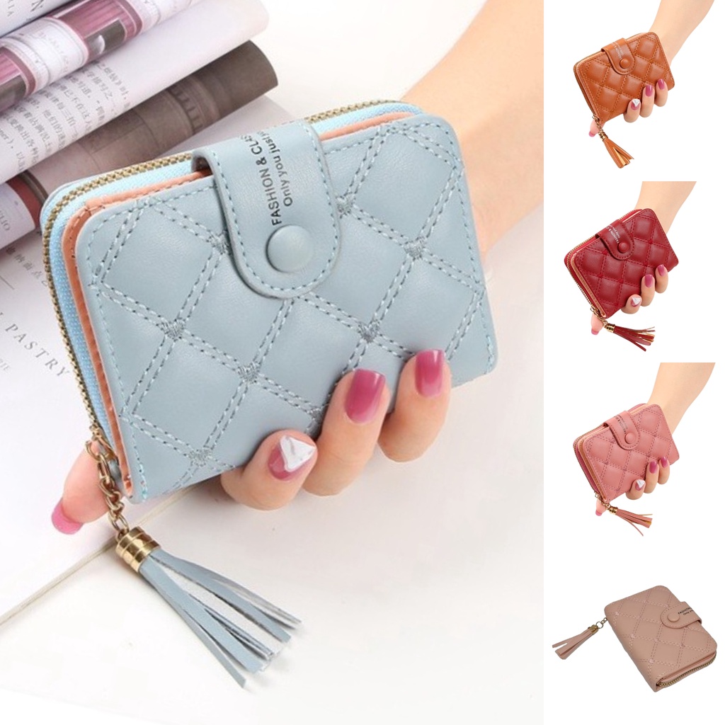 Jual Dompet Wanita Mini Lipat Resleting lipat 2 Lucu Import | Shopee ...