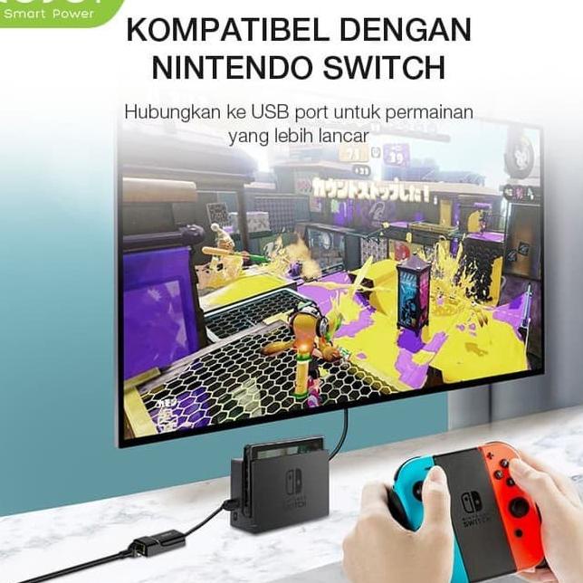 Jual ROBOT EA10 USB Ethernet Adapter USB 2.0 to RJ45 LAN Nintendo ...