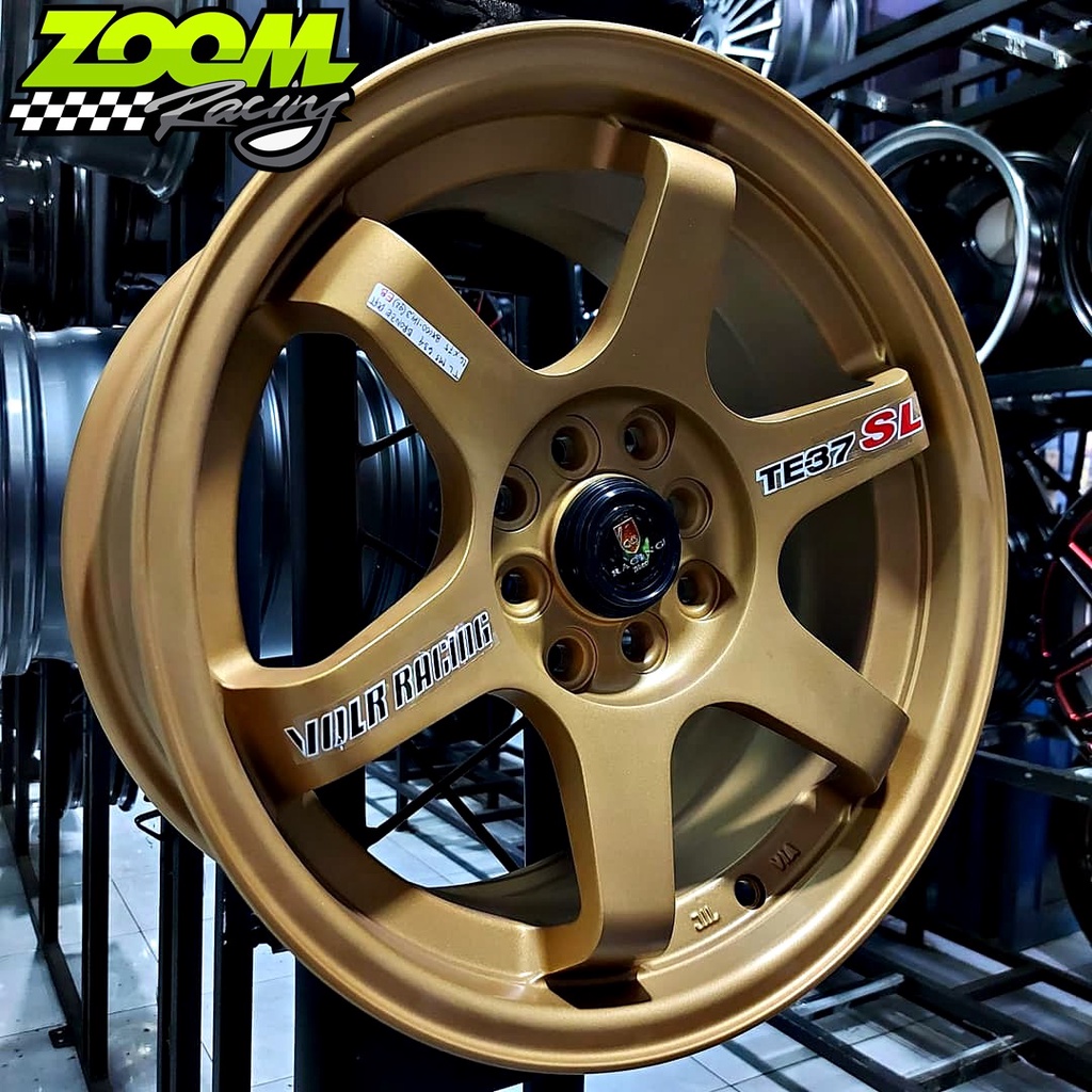 Jual Velg Mobil TE37 Ring 15 Murah Buat AGYA BRIO CALYA R15 Lebar 7 Pcd 4x100 / 4x114,3 Et 38 ...