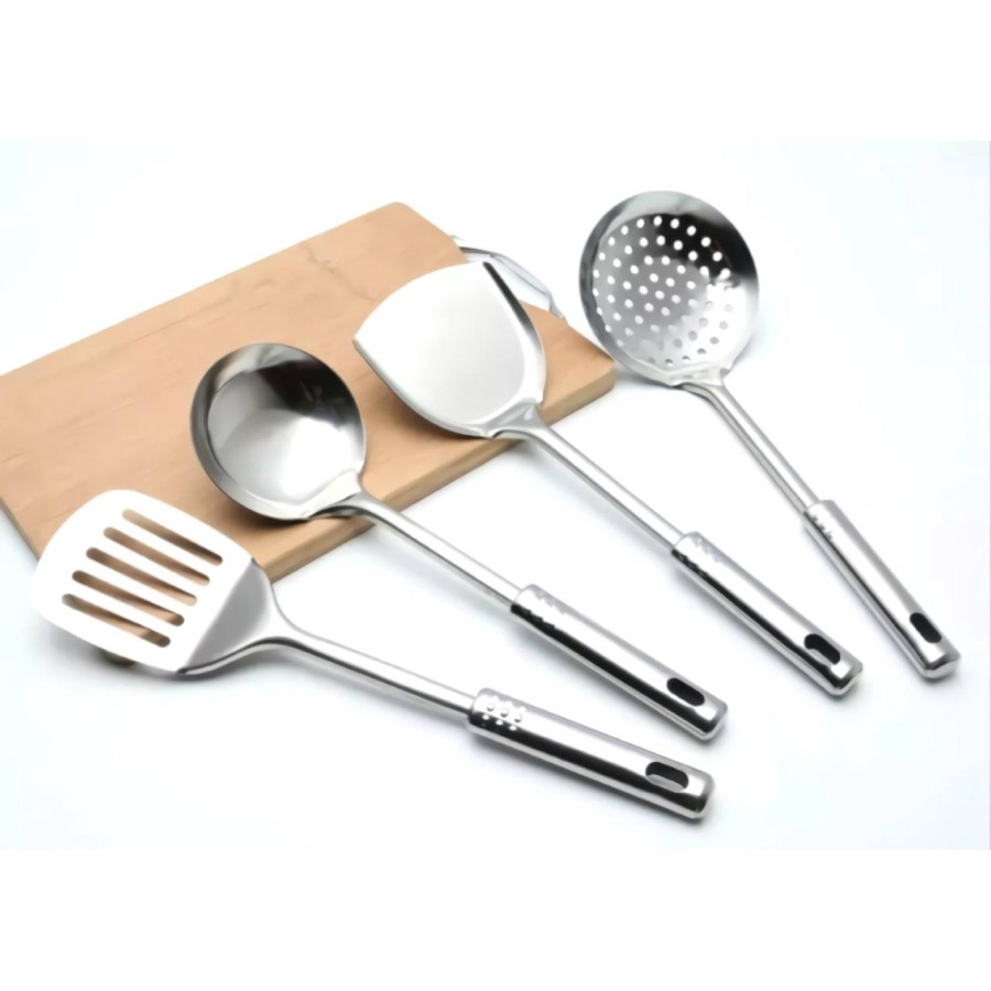 Jual Spatula Set Isi 4 pcs Spatula Sutil Stainless Steel | Shopee Indonesia
