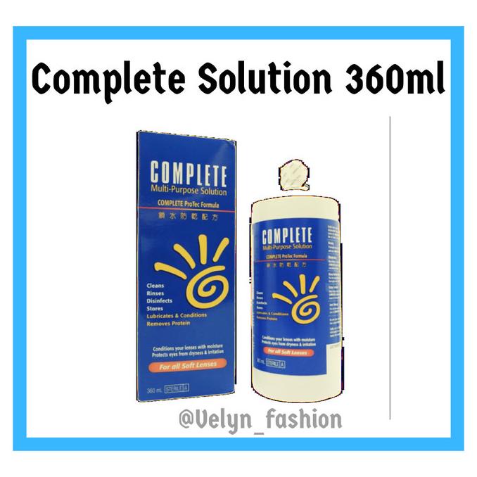 Jual complete multi purpose solution/cairan softlens | Shopee Indonesia