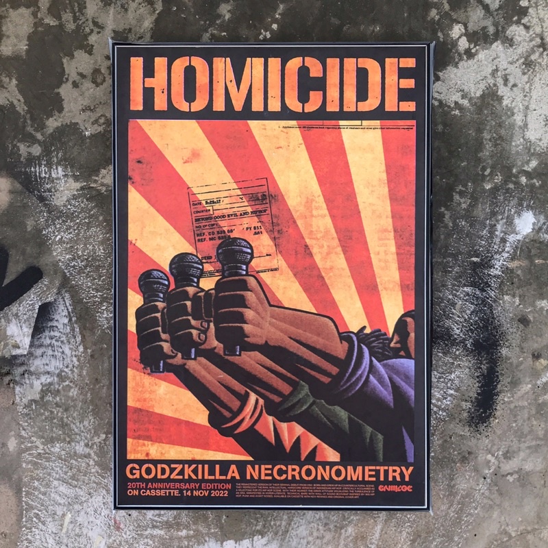 Jual Poster & Kaset Homicide Godzkilla Necronometry 20th Anniversary ...