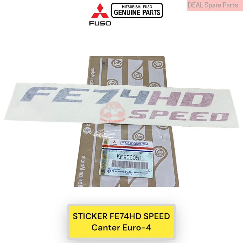 Jual Sticker Stiker Label FE74HD SPEED Original Mitsubishi Canter Euro ...