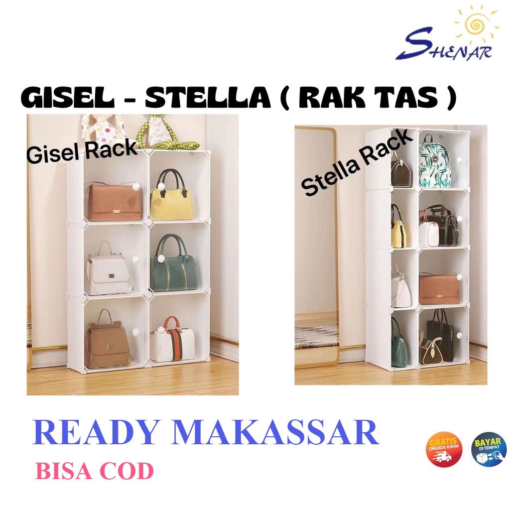 Jual CANTIK & RAPI! RAK TAS GISEL / STELLA - RAK PENYIMPANAN TAS ...
