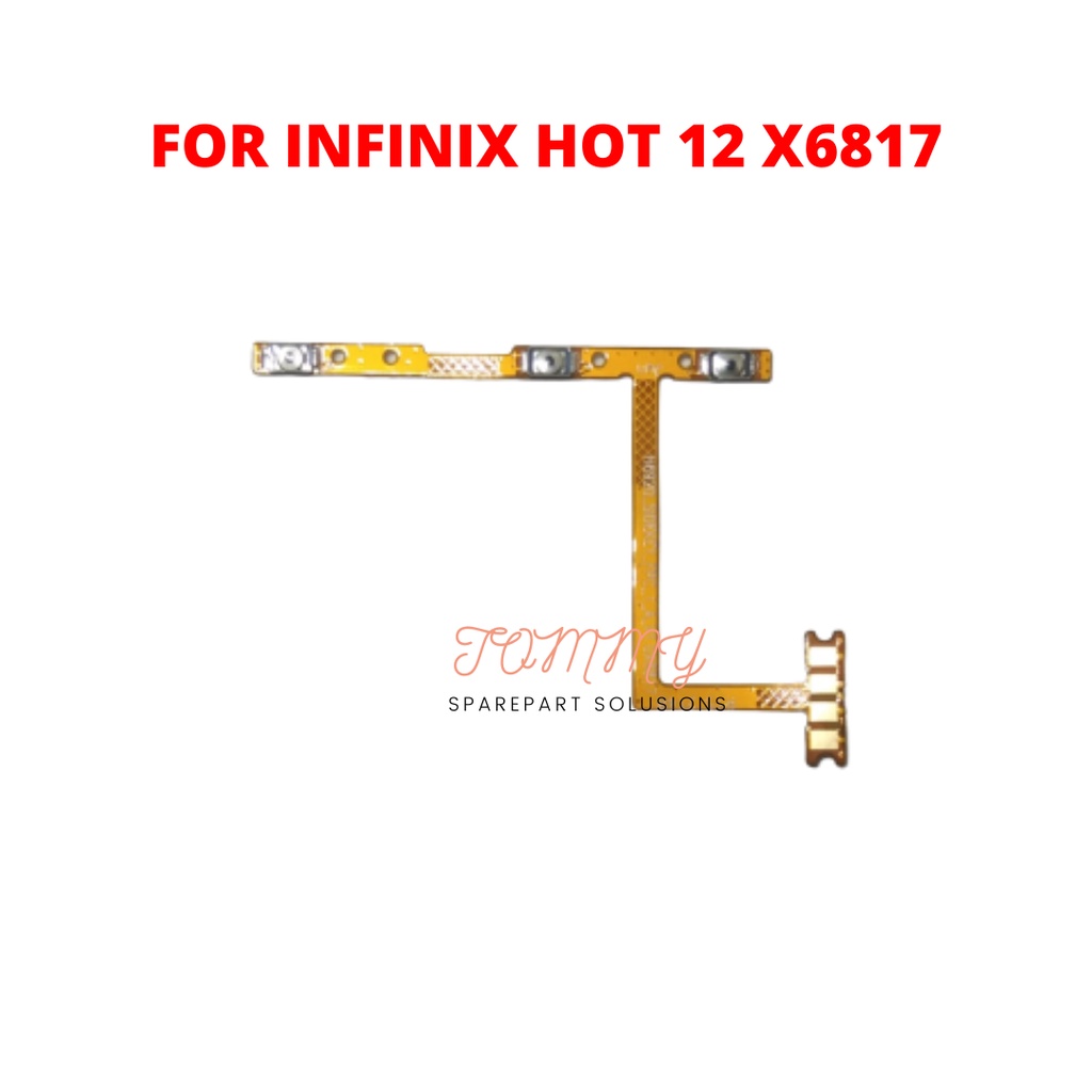 Jual Flexibel Power On Off + Volume Infinix Hot 12 X6817 Original ...