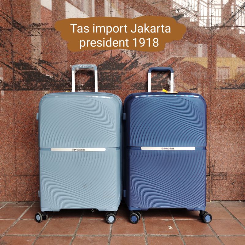 Jual Koper Fiber President (1918) TSA, EXPANDING dan ANTI THEFT Zipper ...