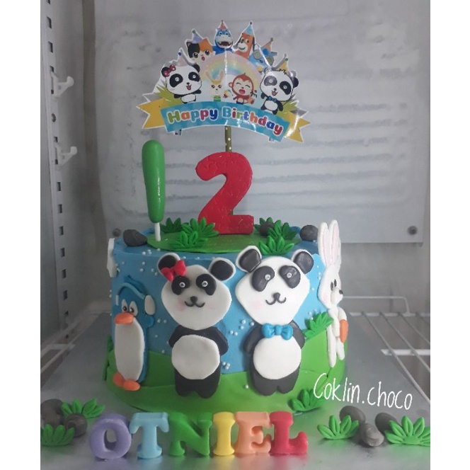 Jual babybus keik KUE ULANG TAHUN BABY BUsS PANDA / CAKE BIRTHDAY PANDA ...