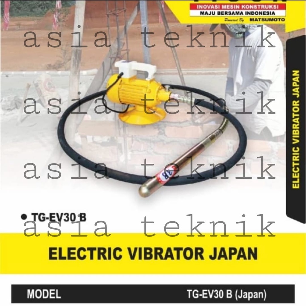 Jual Mesin Vibrator Tigon Elektrik 3 hp 1 phase Model Colok | Shopee Indonesia