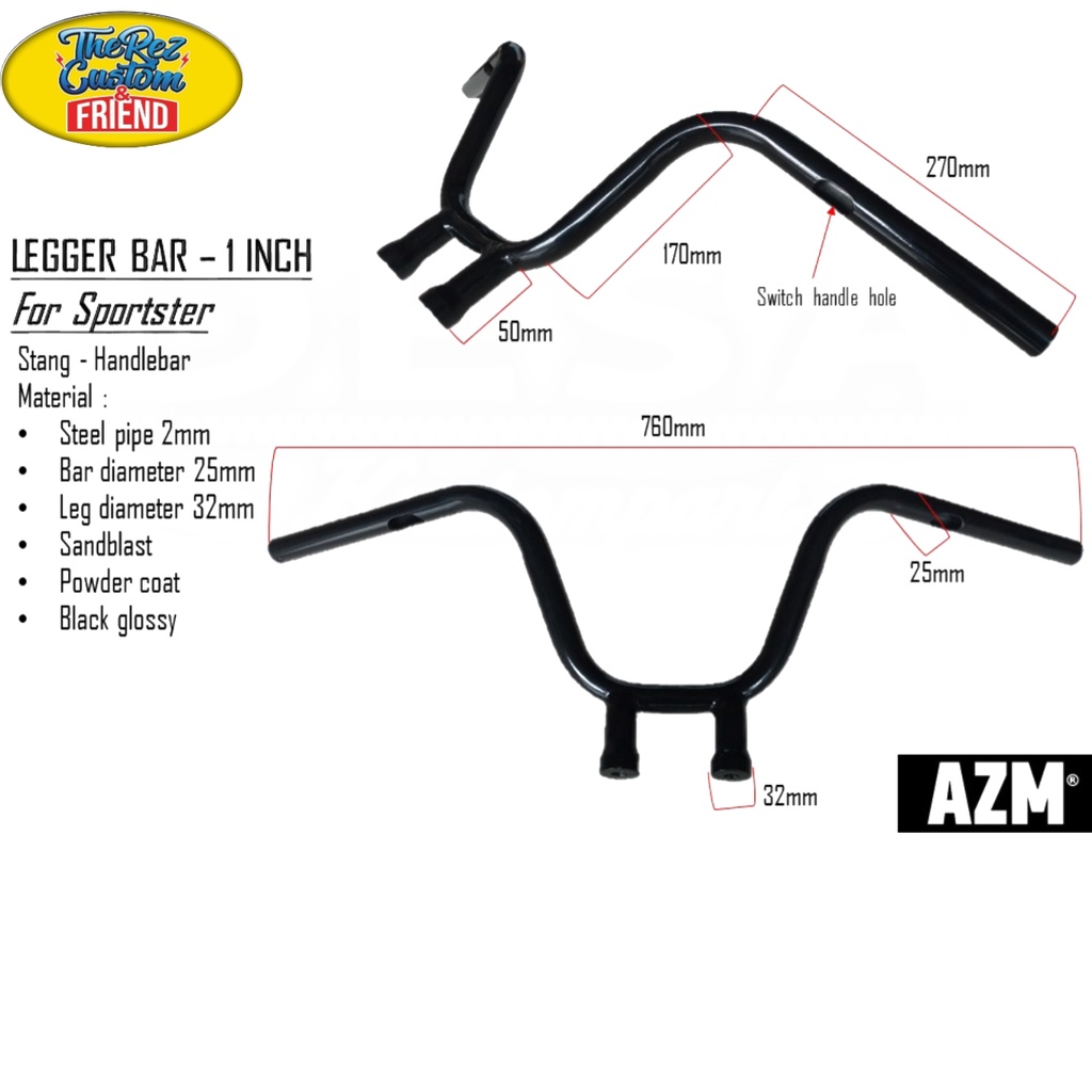 Jual Stang Custom Stang Motor Stang Harley HD Stang Sportster Legger ...