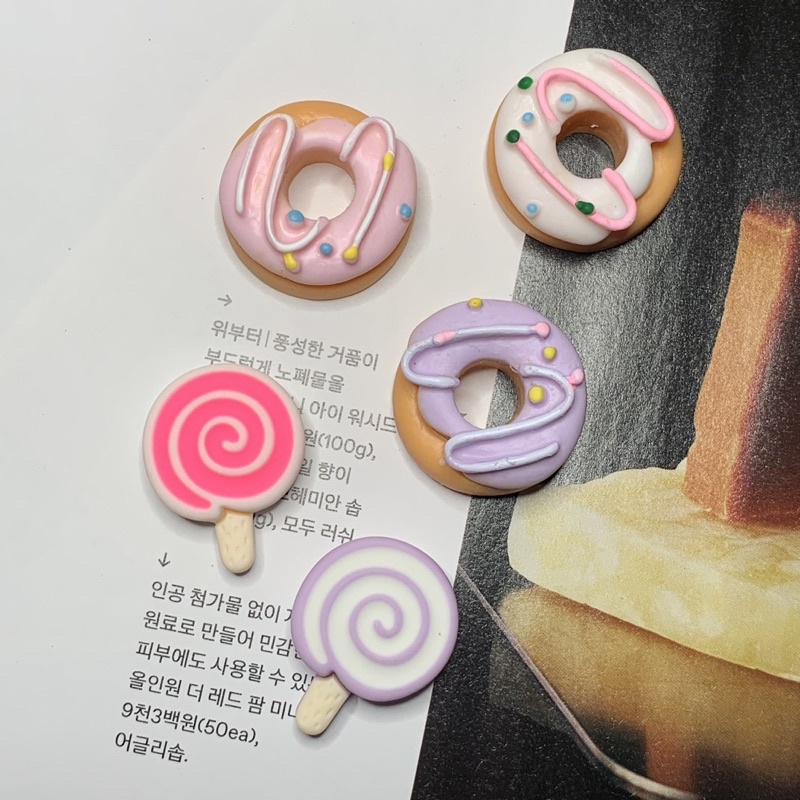 Jual Donut & Lollipop Clay Resin - DIY Item Charms / Jibbitz / Bros ...