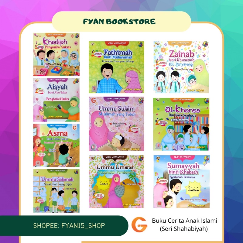 Jual Fyan Book Store: Buku Cerita Islami Seri Shahabiyah Penerbit Gema ...