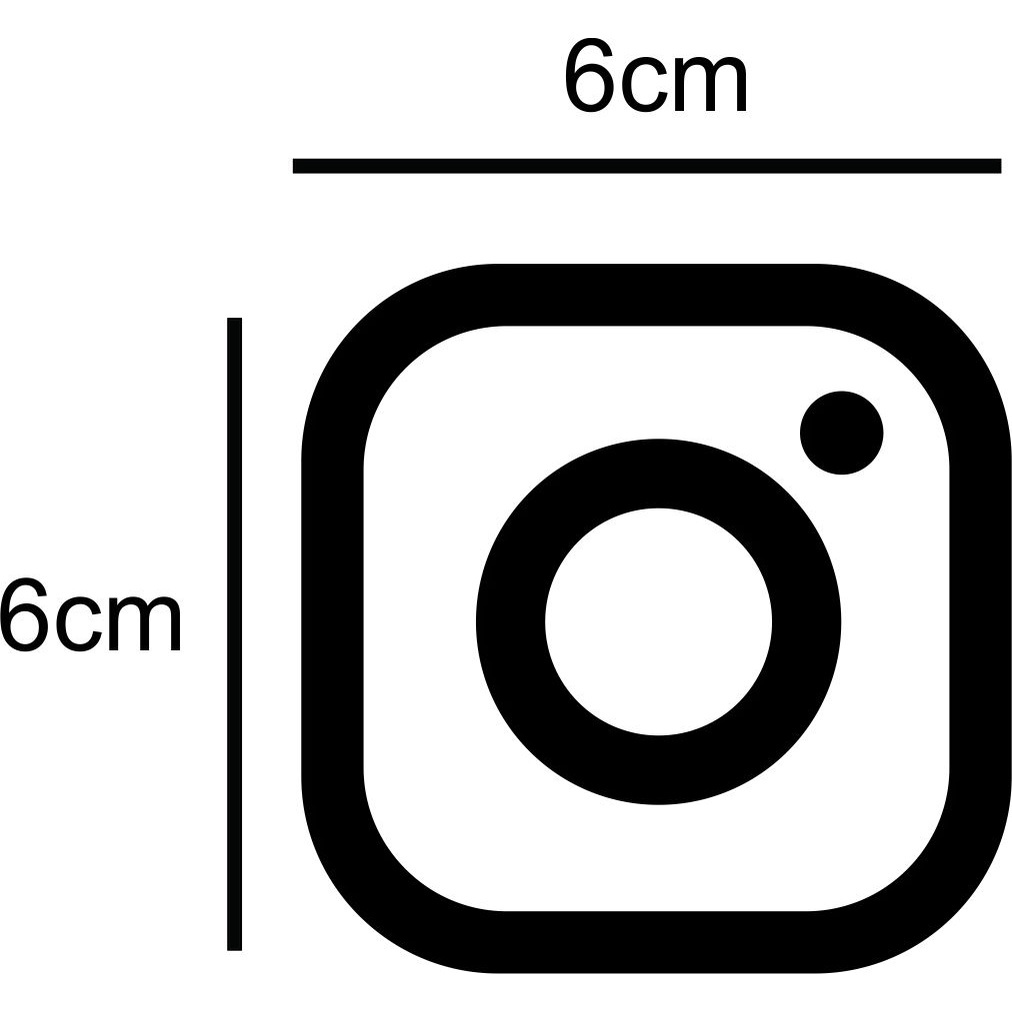 Jual stiker cutting logo ig/instragram | Shopee Indonesia