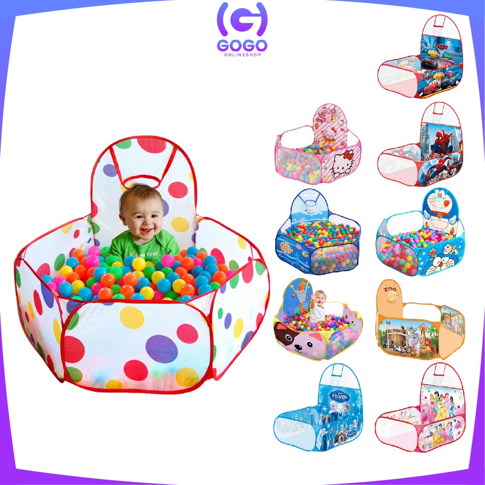 Jual GOGO-M7 Mainan Kolam Mandi Bola 1.2m Tenda Keranjang Mandi Bola ...