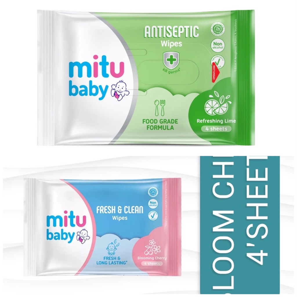 Jual store.1234 Mitu Baby Tissue Antiseptic Refreshing dan Fresh ...